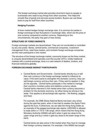 GFM - Module II Foreign Exchange Market.docx