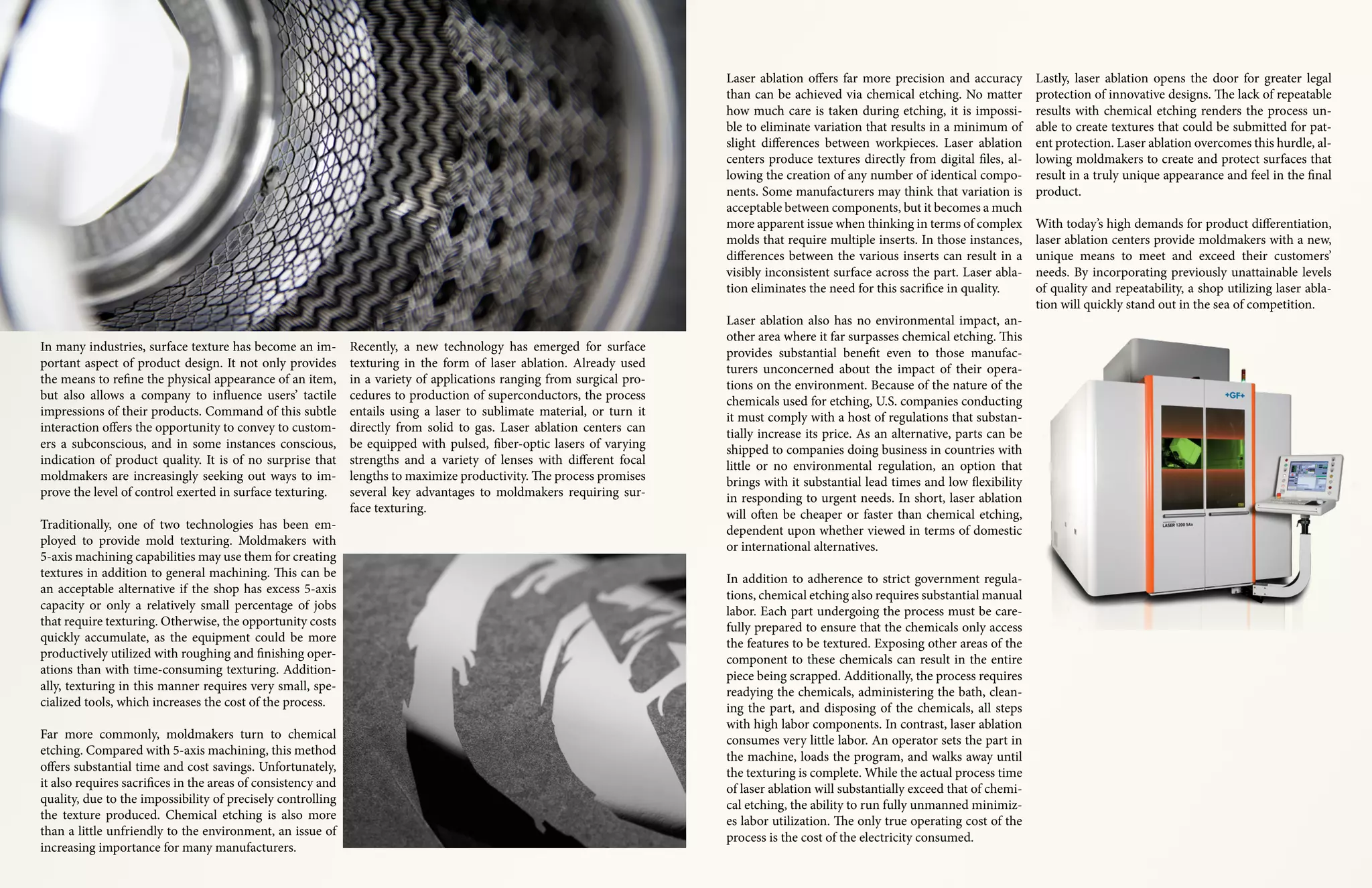GF Machining Solutions - AgieCharmilles - Laser Texturing - Introduction of Laser Ablation for ...