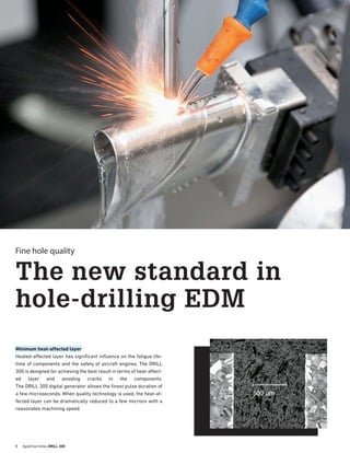 GF Machining Solutions - Agie Charmilles Drill 300 Series - Hole Drilling EDM | PDF