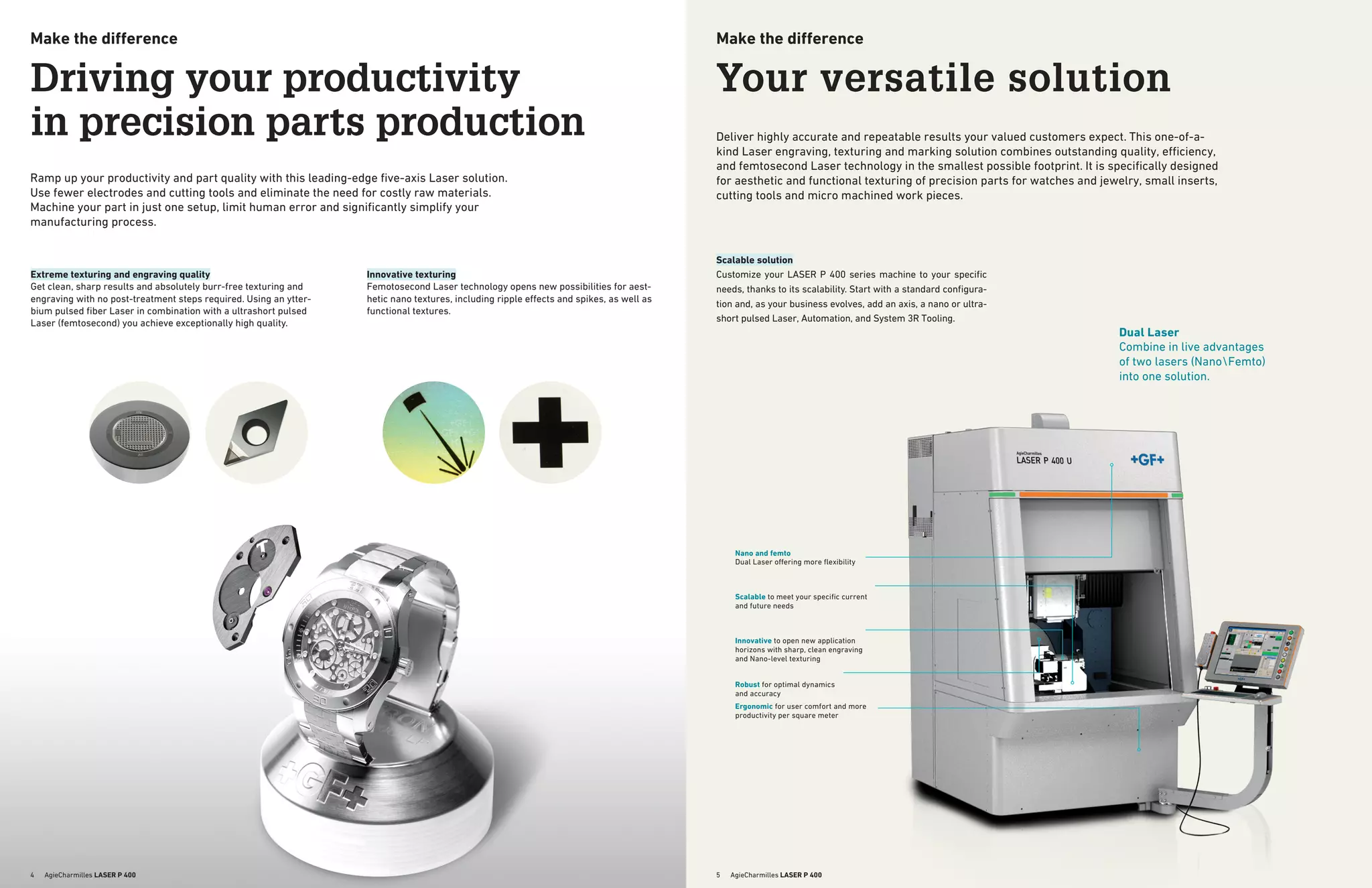 GF Machining Solutions - AgieCharmilles Laser Texturing - Model P400 | PDF
