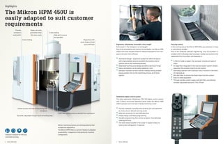 GF Machining Solutions - Mikron Milling - Model HPM 450U2SP | PDF