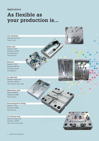 GF Machining Solutions - Mikron Milling - Model HSM 500 Mold Master | PDF