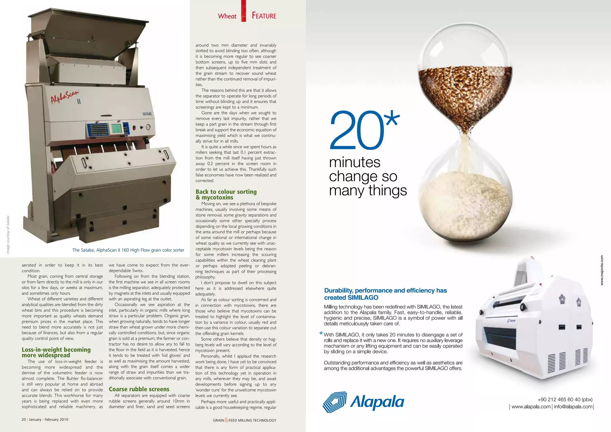 Wheat Preparation - Cleaning, Conditioning & colour sorting | PDF