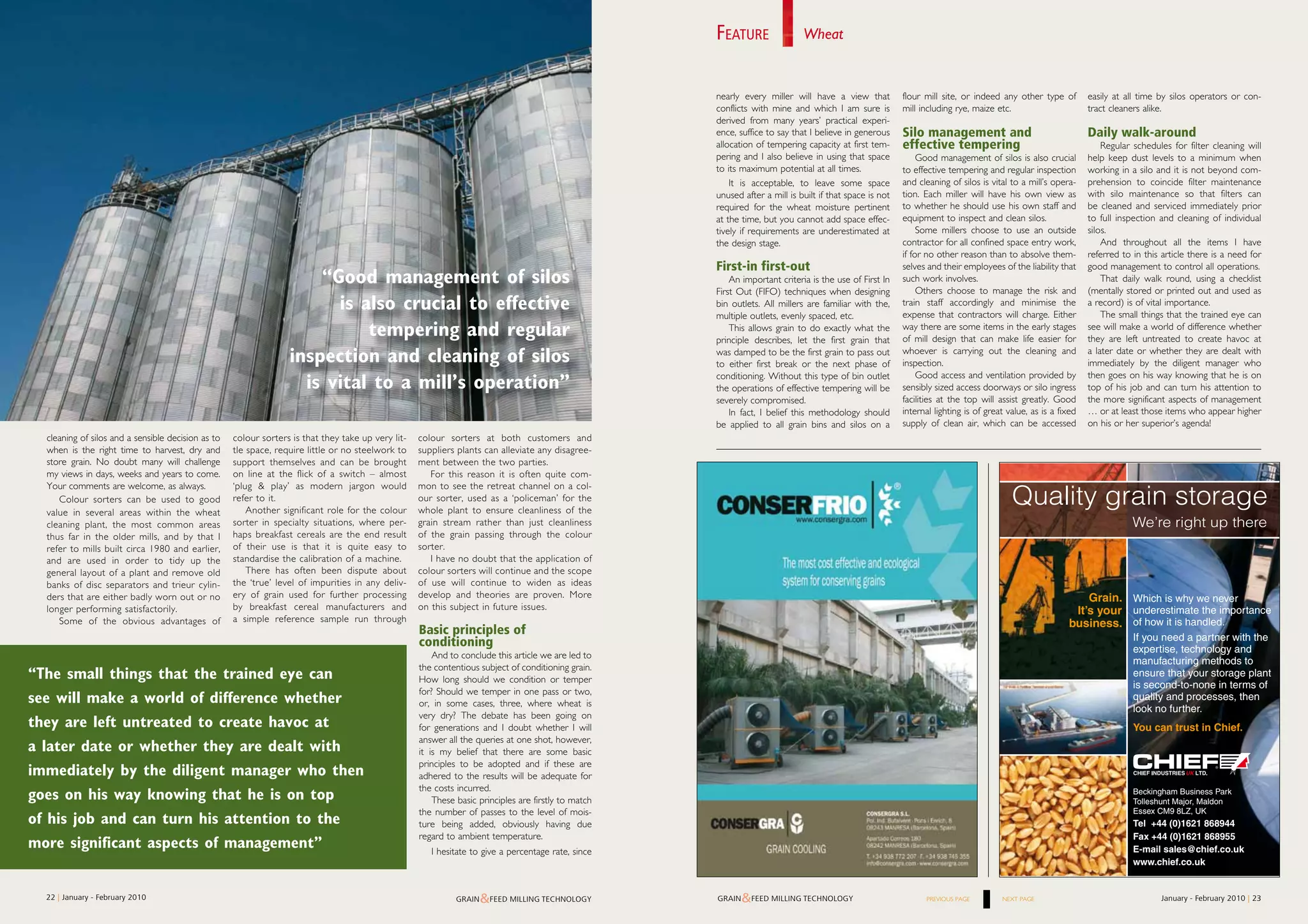 Wheat Preparation - Cleaning, Conditioning & colour sorting | PDF