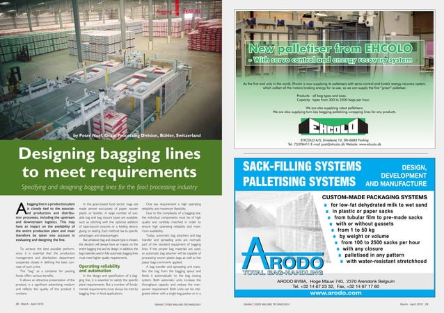 Designing bagging lines to meet requirements | PDF