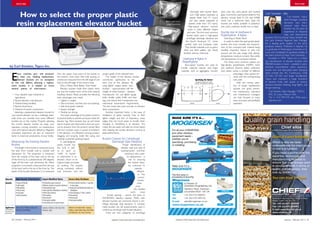How to select the proper plastic resin replacement elevator bucket | PDF