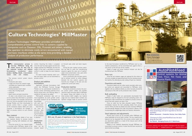 Cultura Technologies’ MillMaster | PPT