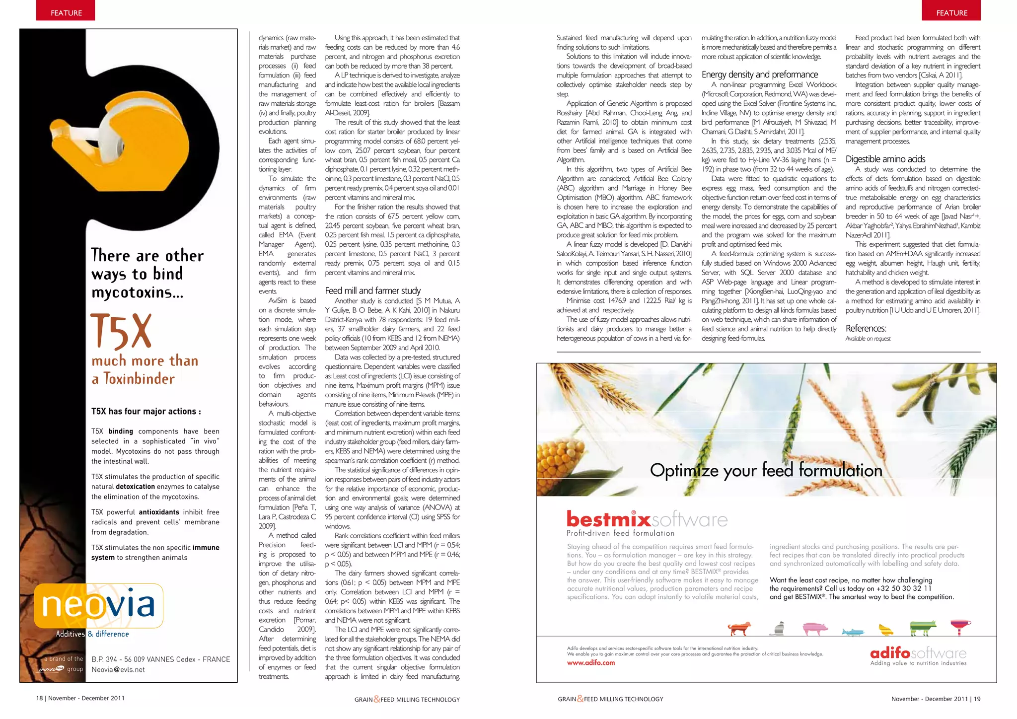 Database for animal diet formulation techniques: A glance to last ...