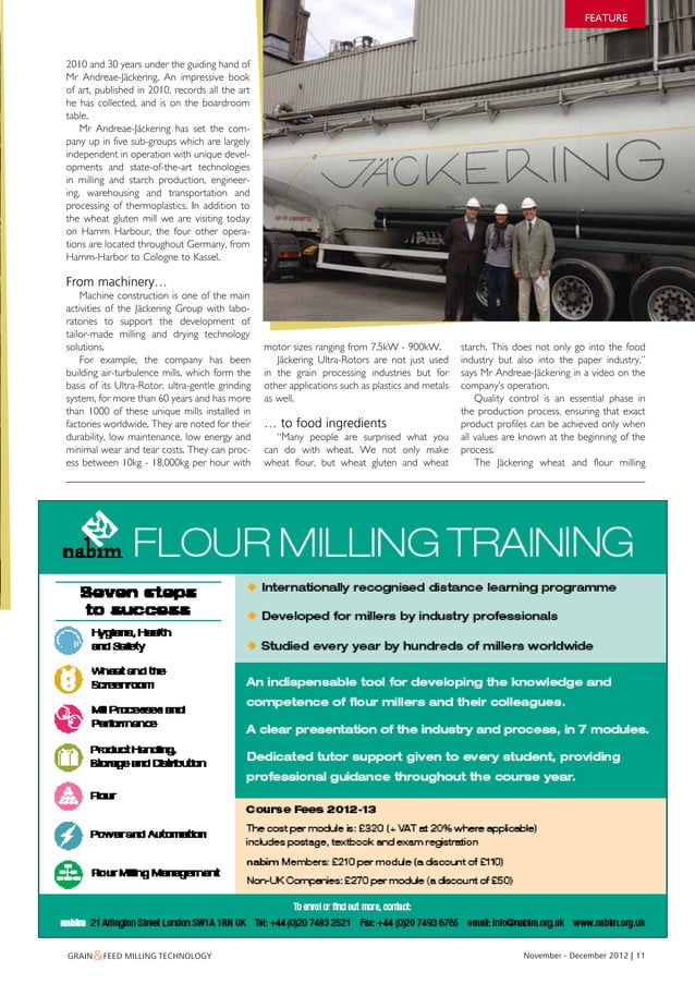 The art of a modern miller working with wheat, cereals, grains and ...