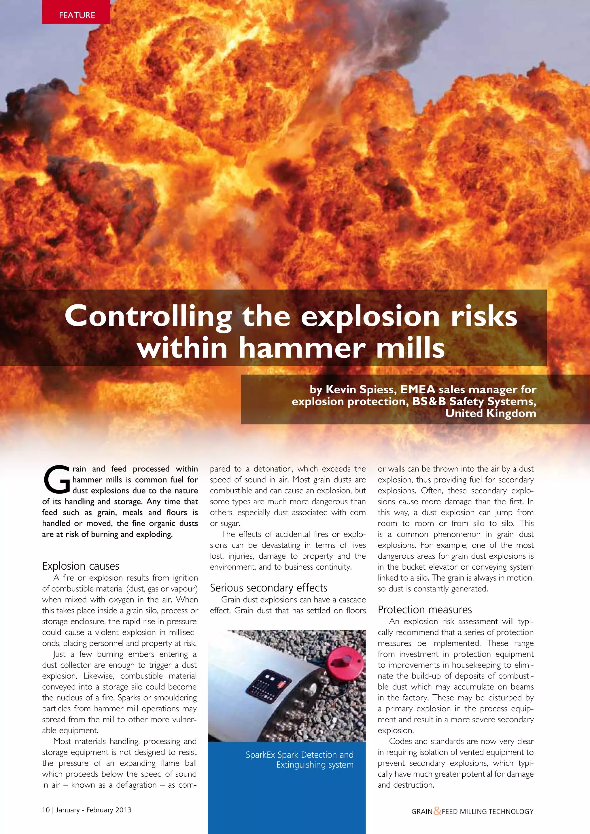 Controlling the explosion risks within hammer mills | PDF