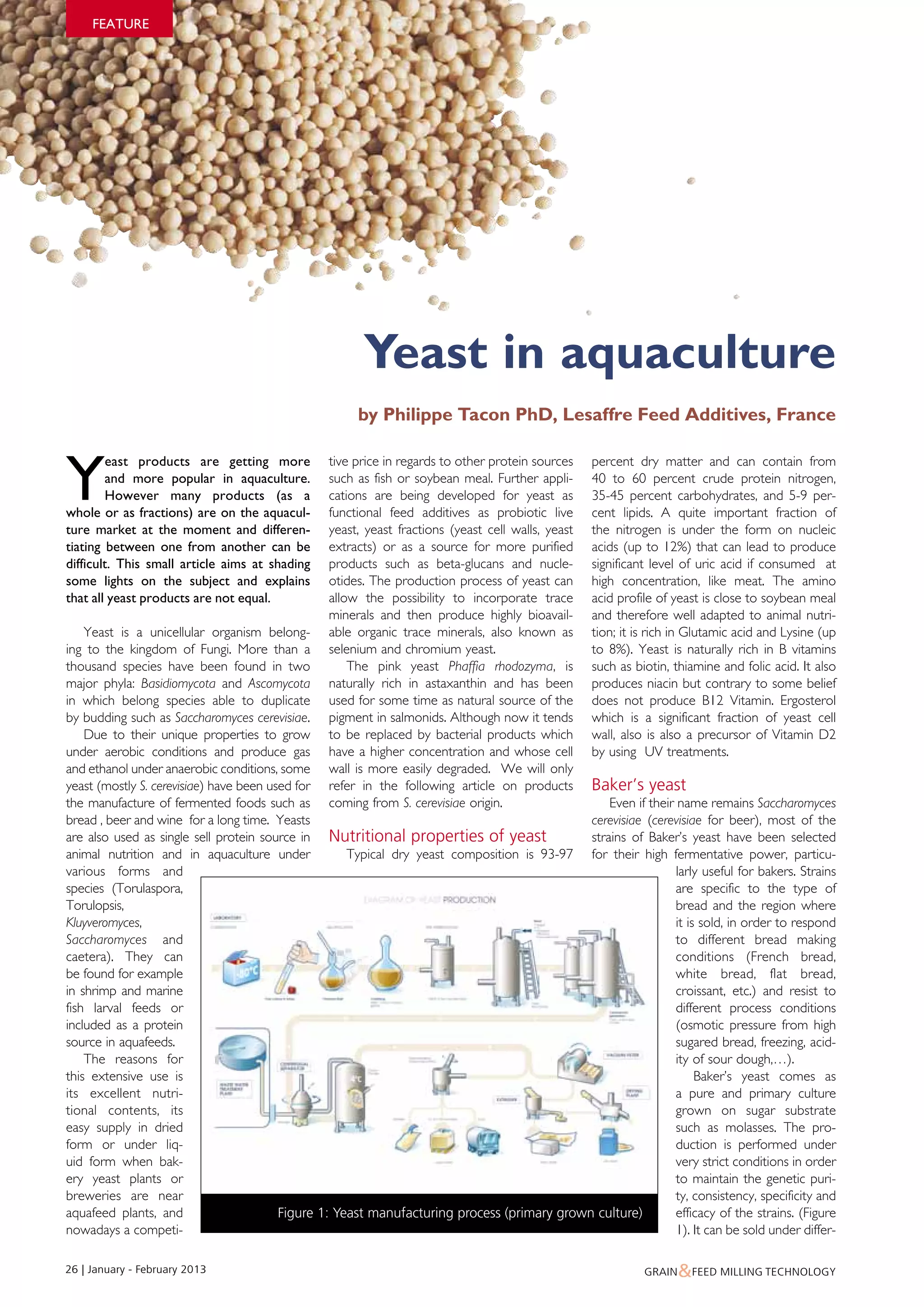 Yeast in aquaculture | PDF