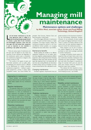 Managing mill maintenance - Maintenance options and challenges | PDF