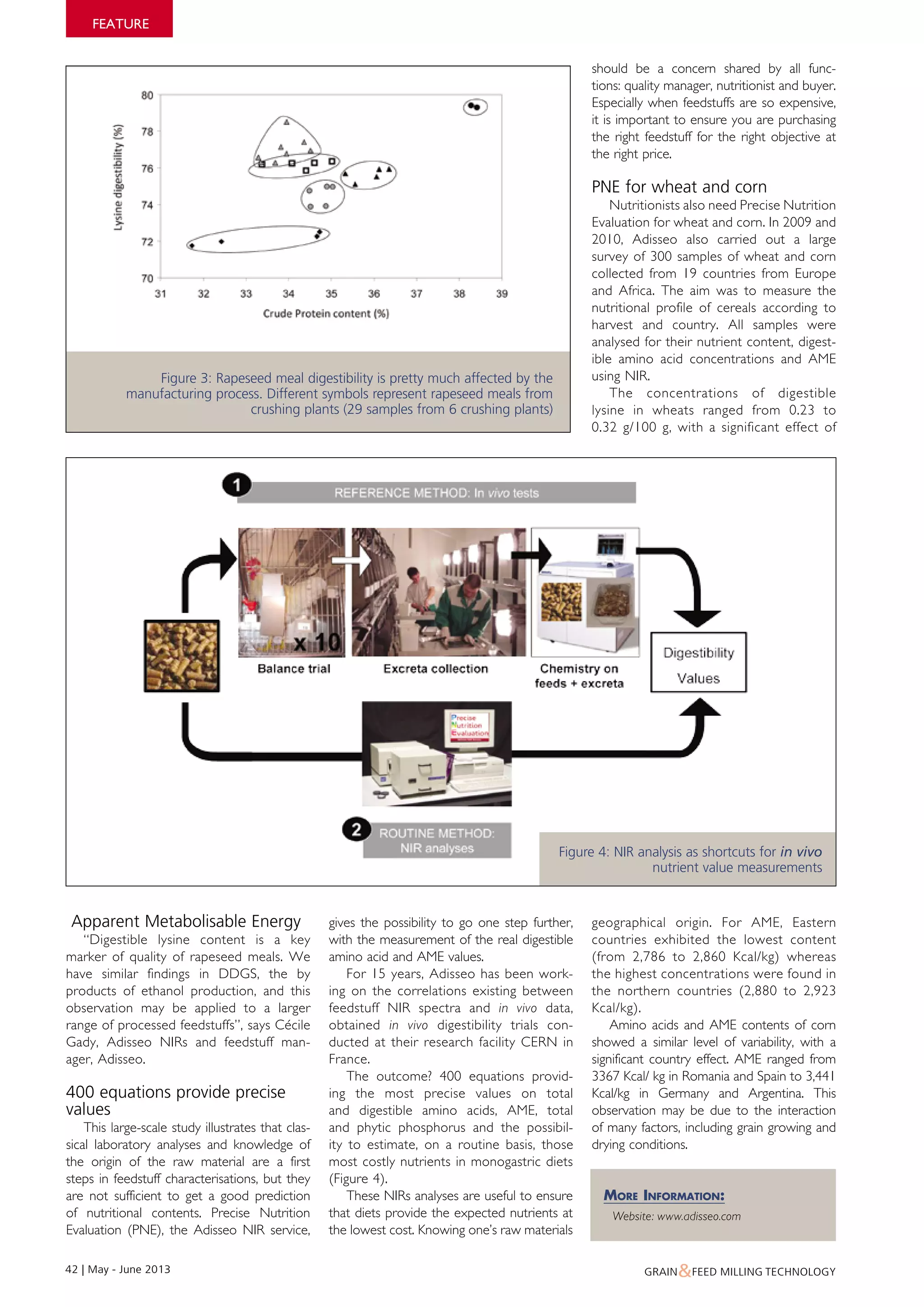 Assessing nutritional value with NIR | PDF