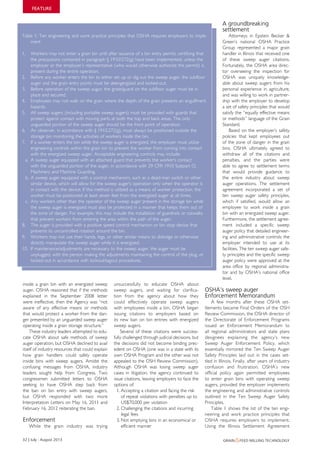 Sweeping changes to OSHA’s sweep auger enforcement | PDF