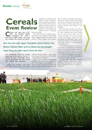 Cereals event review | PDF