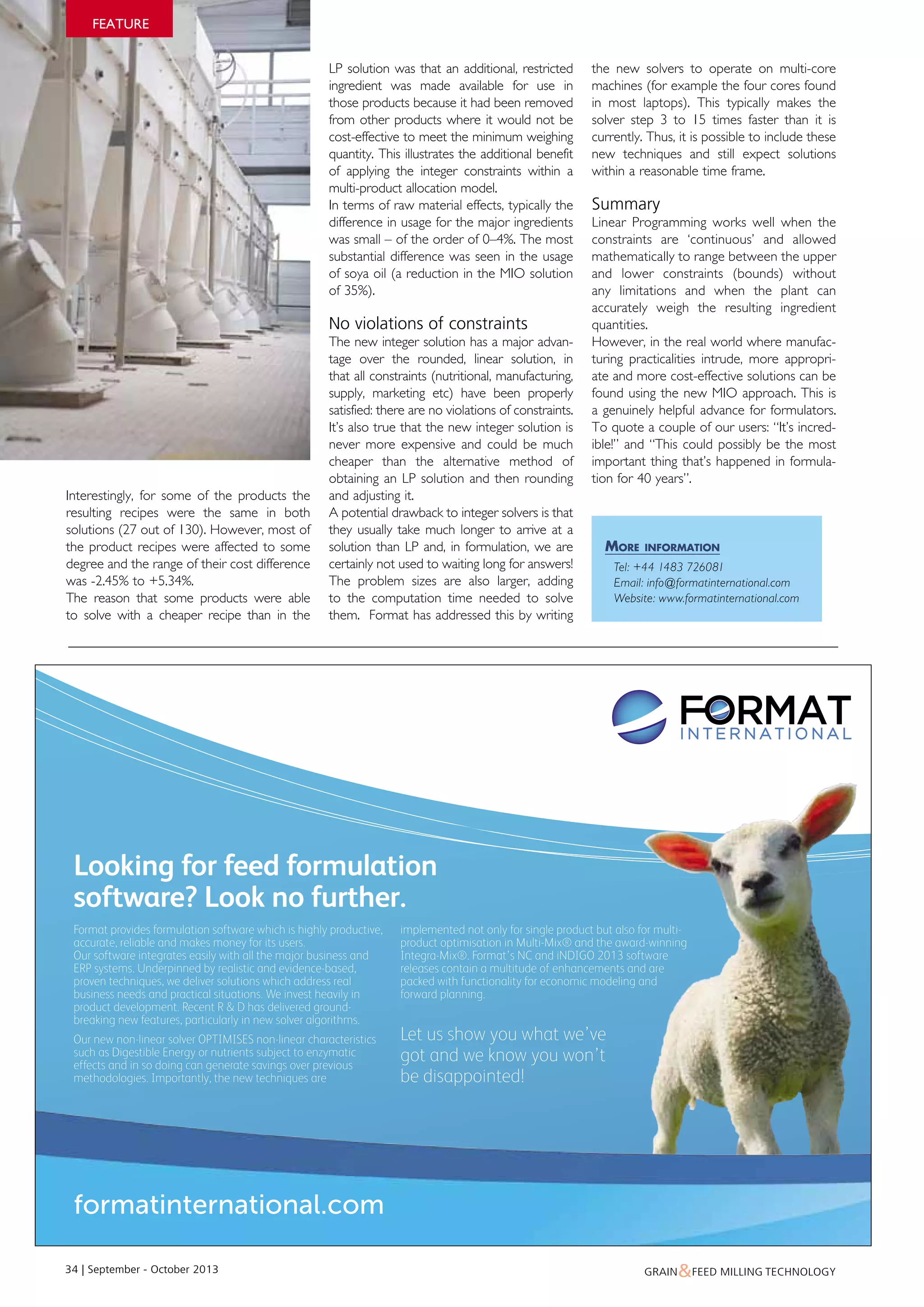 Mixed integer optimization: a new step in formulation software | PDF