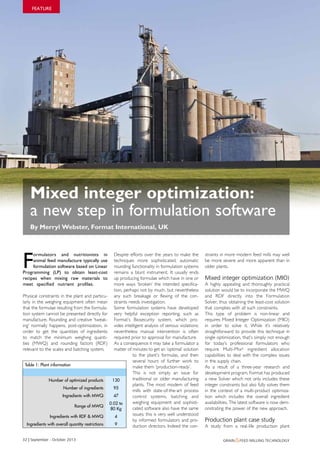 Mixed integer optimization: a new step in formulation software | PDF