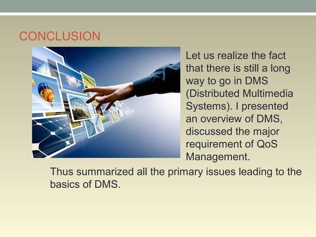 Distributed Multimedia Systems(DMMS) | PPT