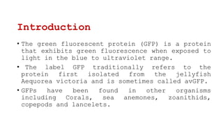 GFP in rDNA Technology (Biotechnology).pptx