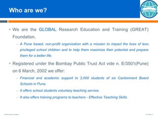GREAT Foundation Presentation | PPT