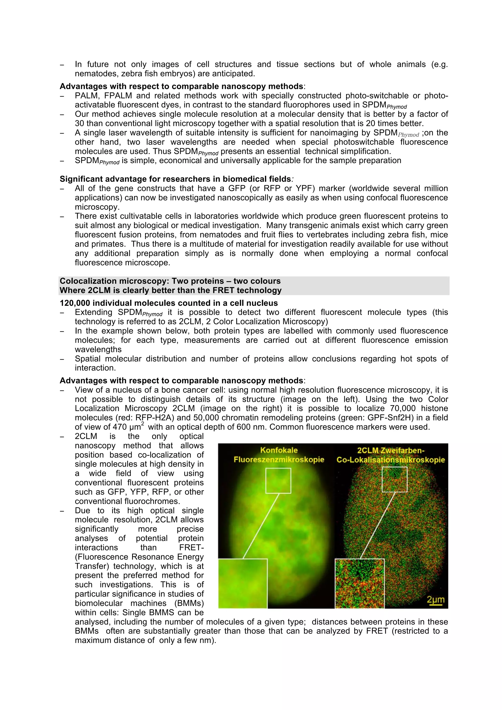 GFP Super resolution microscopy | PDF