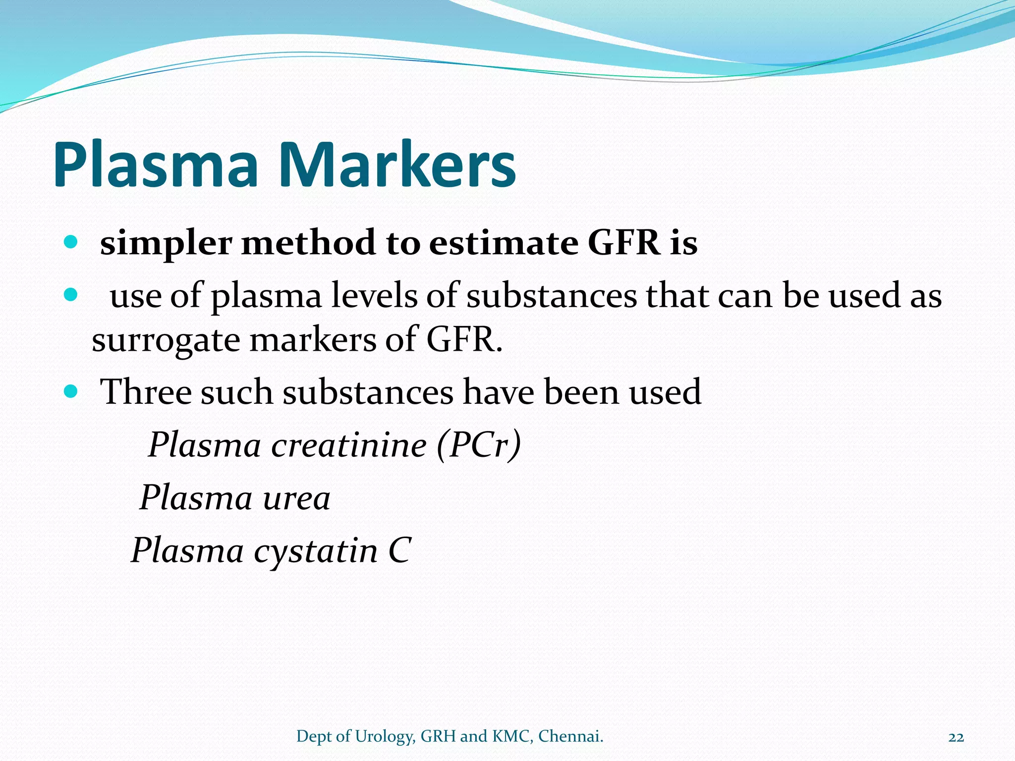 Determinant of Glomerular Filtration | PPT