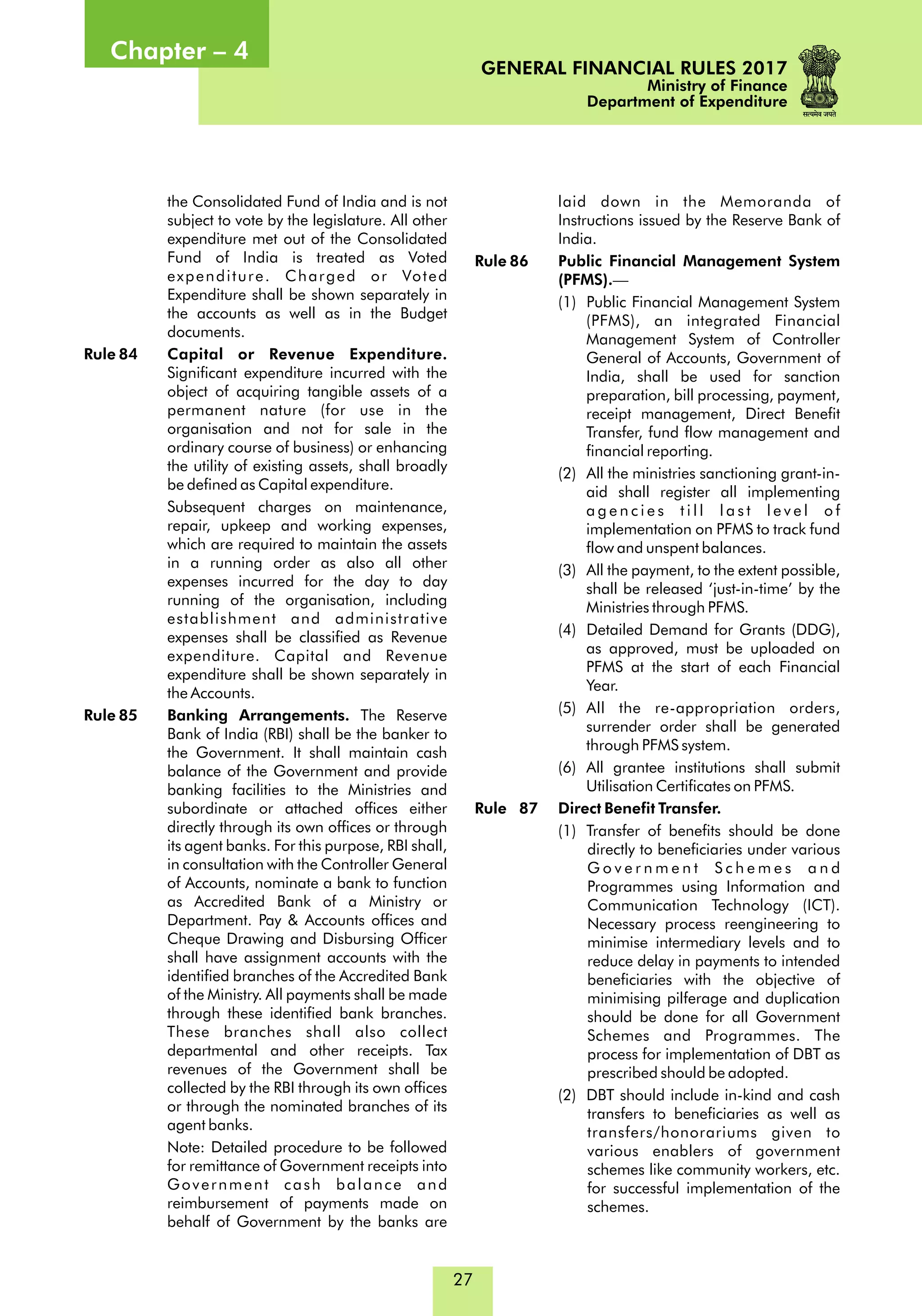 General Financial Rules 2017 GFR | PDF