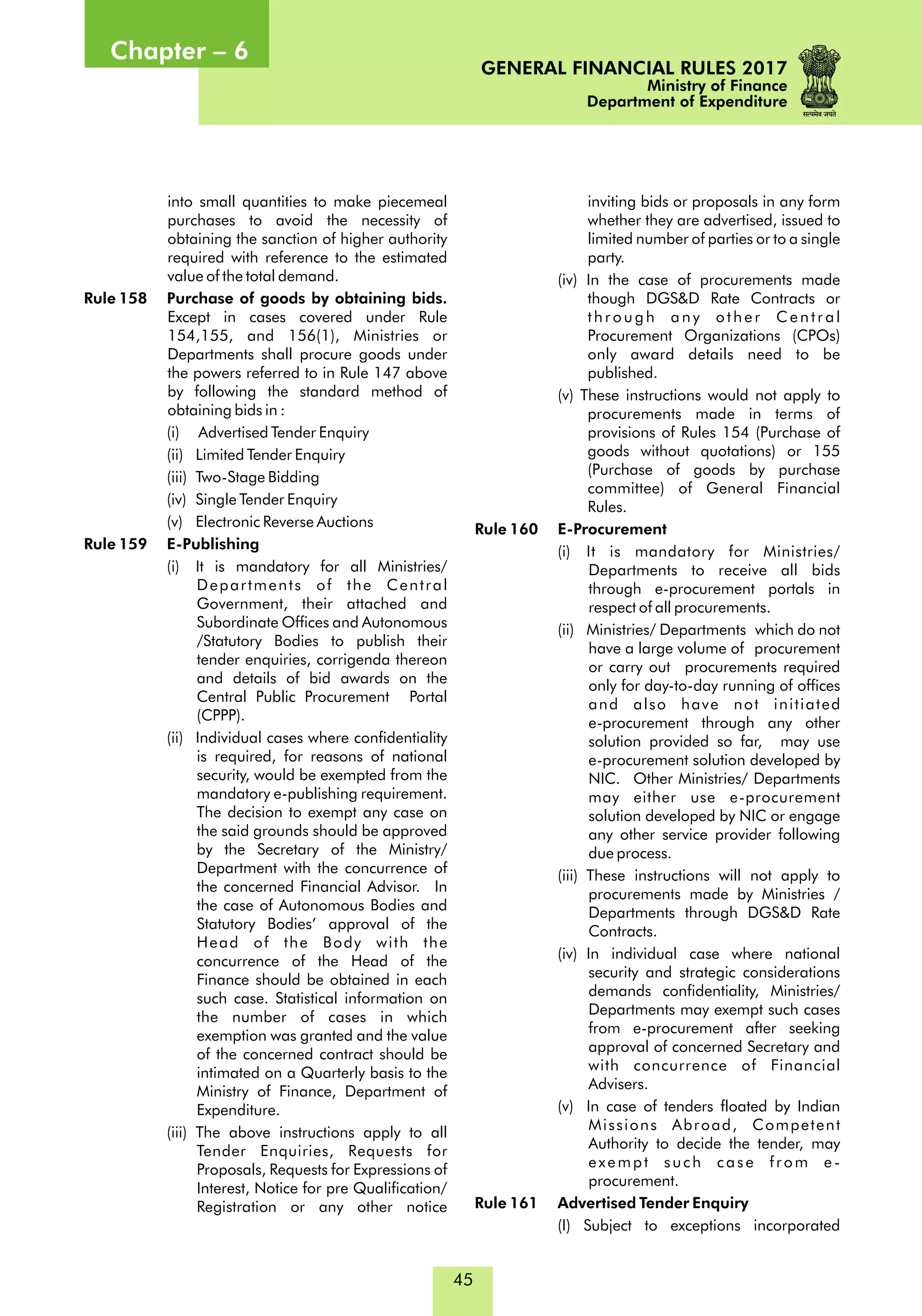 General Financial Rules 2017 GFR | PDF