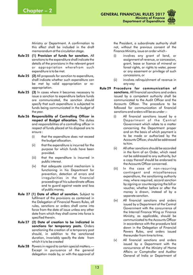 General Financial Rules 2017 GFR | PDF