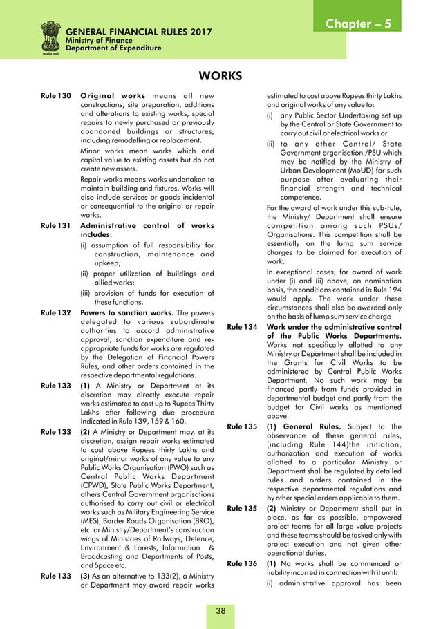 General Financial Rules 2017 GFR | PDF