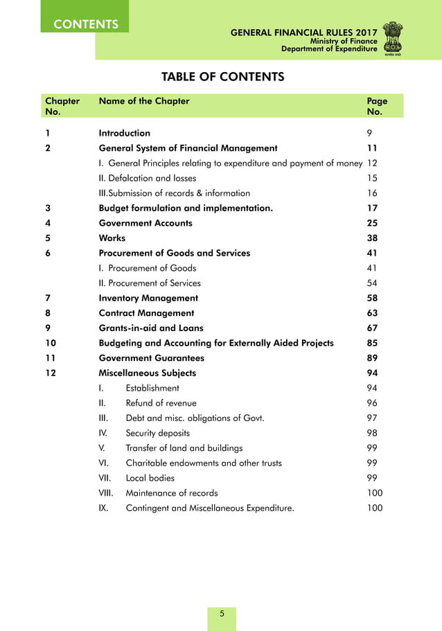 General Financial Rules 2017 GFR | PDF