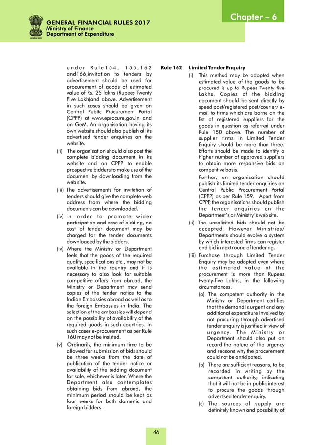 General Financial Rules 2017 GFR | PDF