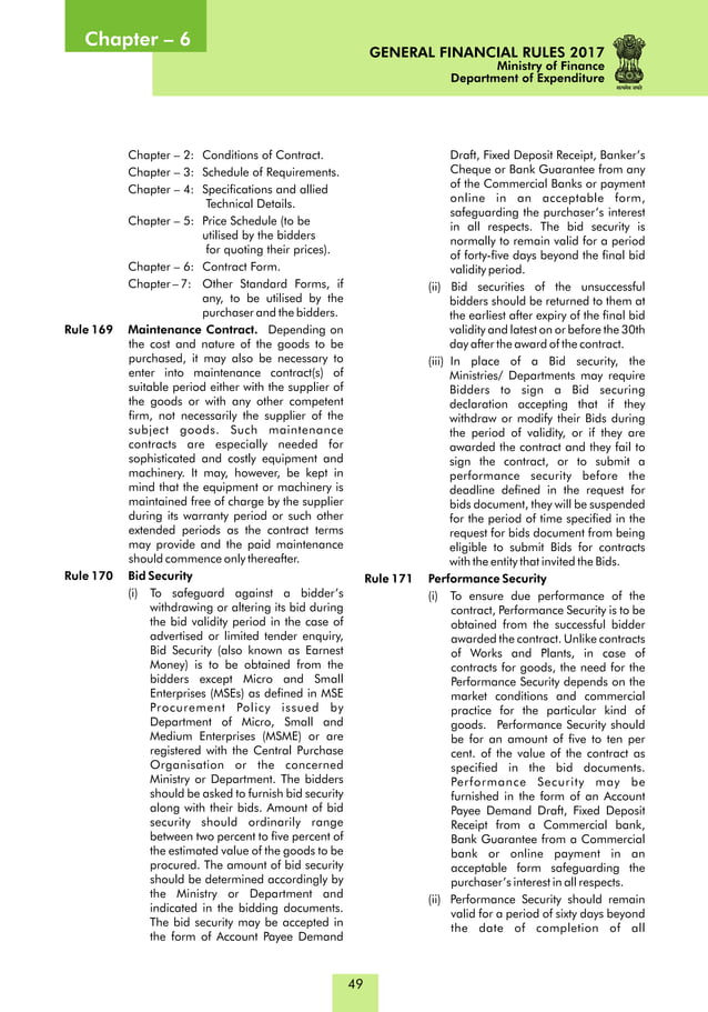 General Financial Rules 2017 GFR | PDF