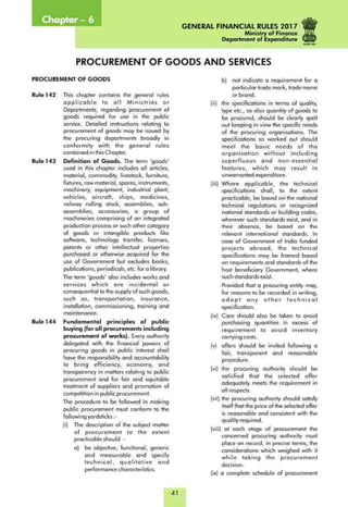 General Financial Rules 2017 for central government | PDF