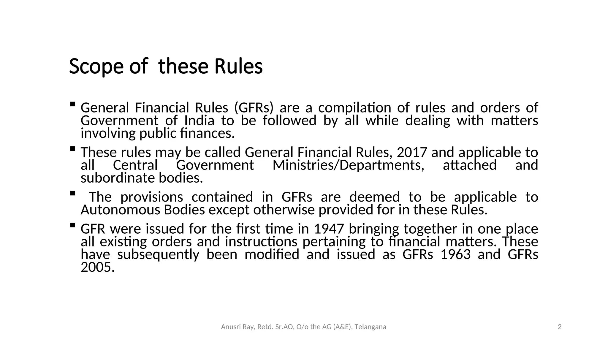 GFR 2017 ppt updated up to 2023 for govt purpose use | PPT