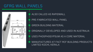 Glass Fiber Reinforced Gypsum (GFRG) | PPT