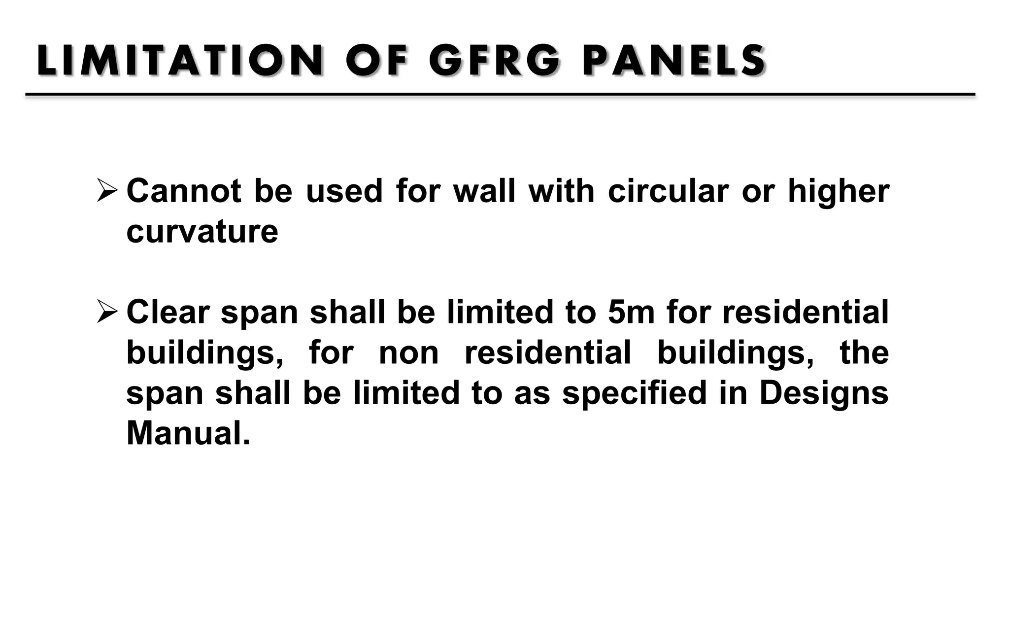 Building system using GFRG panels | PPTX