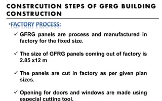 Building system using GFRG panels | PPTX | Civil Engineering Industry ...