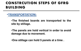 Building system using GFRG panels | PPTX