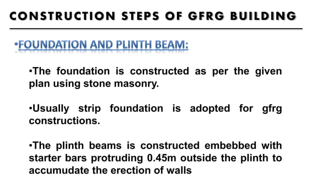 Building system using GFRG panels | PPTX | Civil Engineering Industry ...