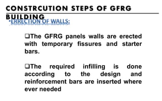 Building system using GFRG panels | PPTX