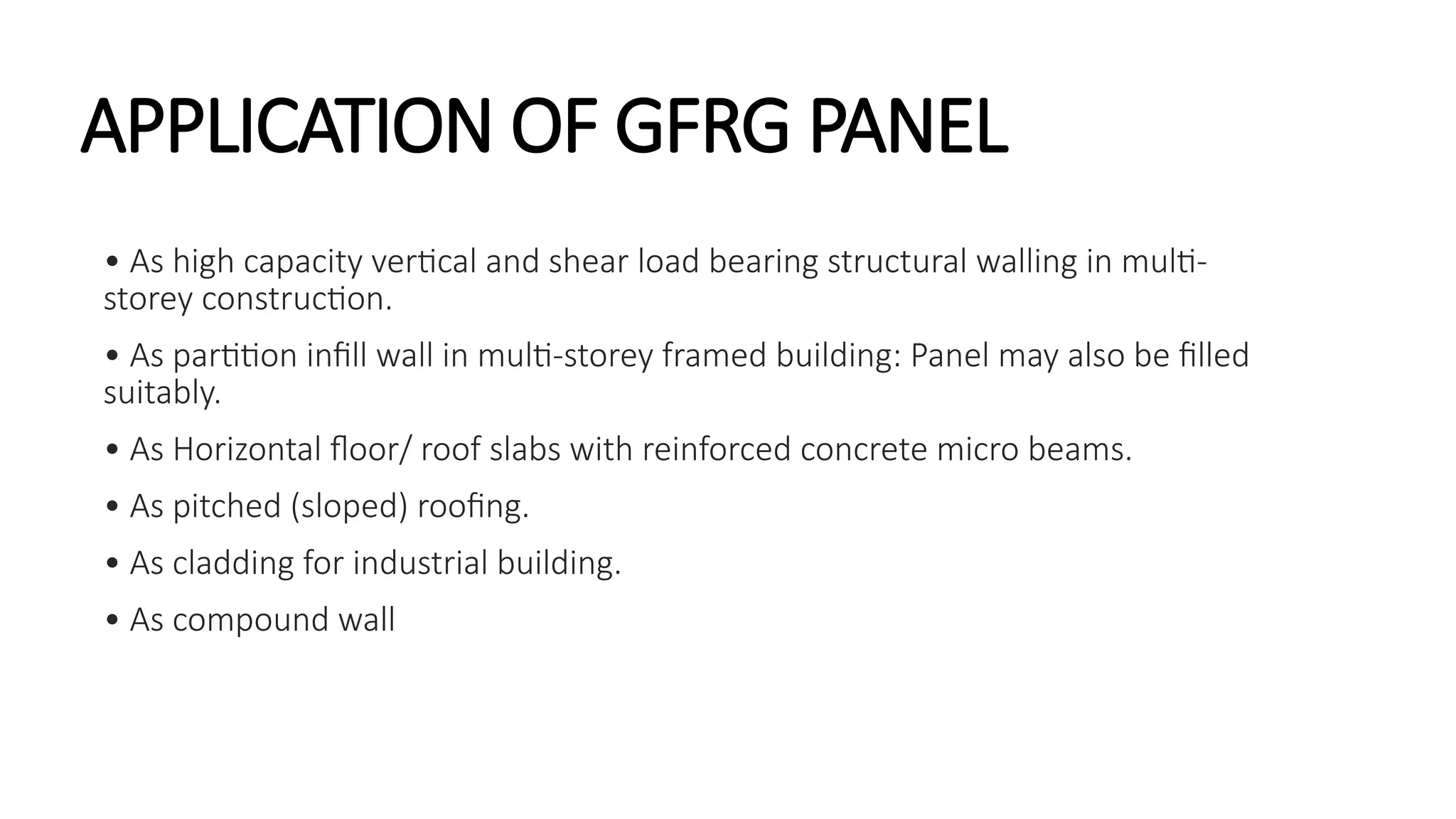 GFRG ppt.pptx (glass fiber reinforced gypsum panel | PPTX