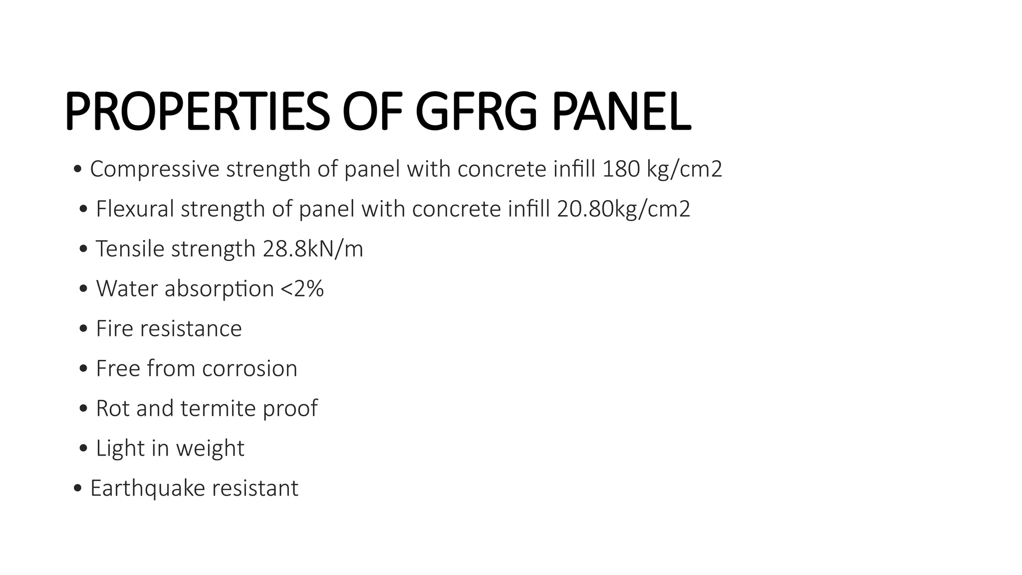 GFRG ppt.pptx (glass fiber reinforced gypsum panel | PPTX