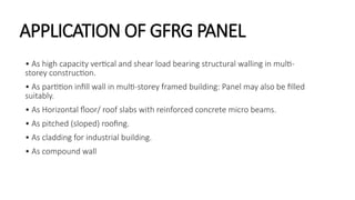 GFRG ppt.pptx (glass fiber reinforced gypsum panel | PPTX