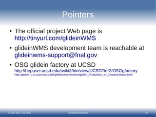 glideinWMS Frontend Internals - glideinWMS Training Jan 2012 | PDF