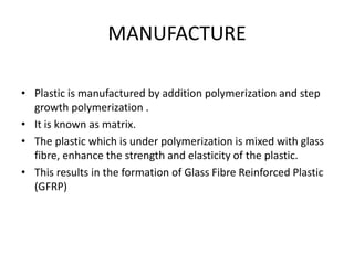 Glass fibre reinforced plastic (GFRP) | PPTX