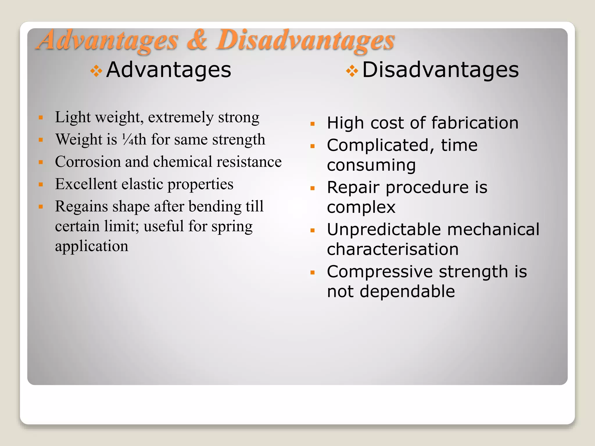 Fabrication of GFRP(composite) leaf spring | PPTX