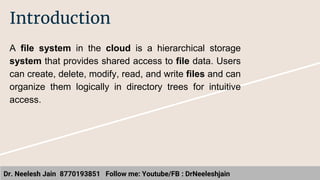 Cloud File System with GFS and HDFS | PPTX