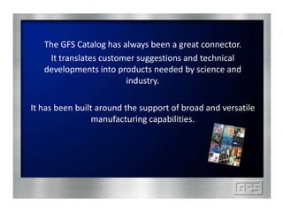 GFS Chemicals Analytical Chemical Manufacturing | PPTX