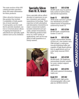 GFS Chemicals Chromatography Brochure | PDF